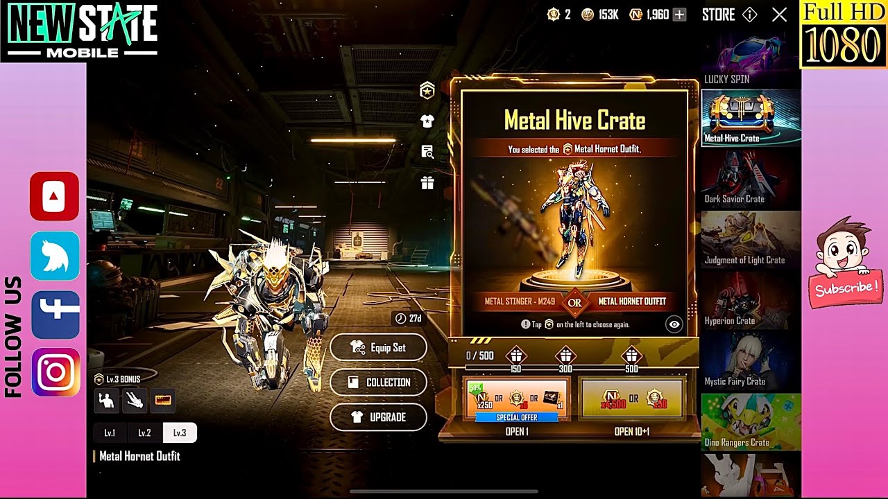 NewstateMobile FreeCrate Collections|Metal Hive Crate|Dark Savior Crate|Star of the Savior-Nova ...