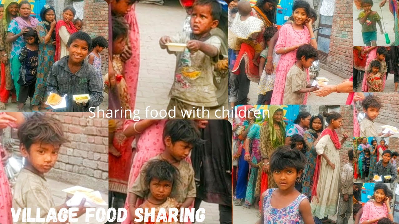 Children Sharing Food