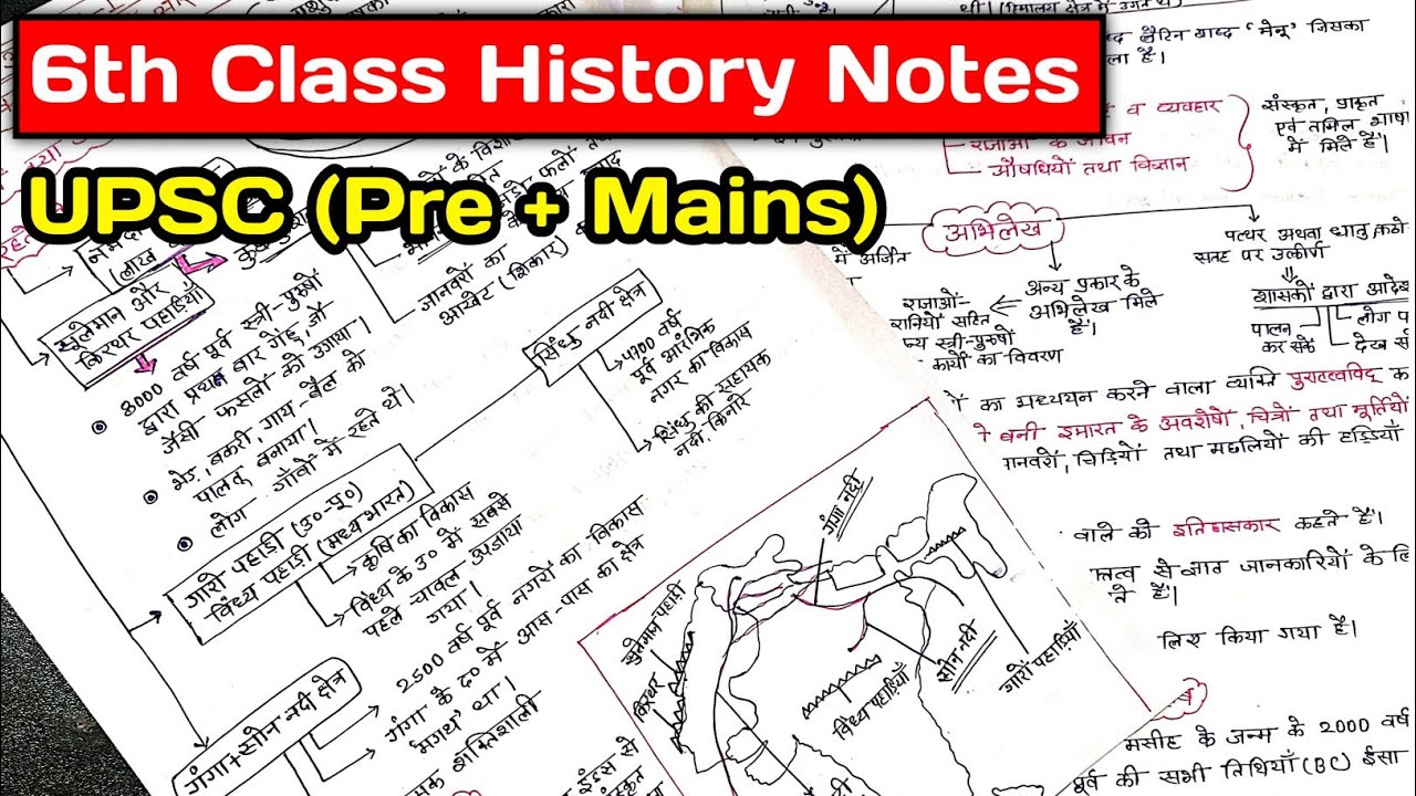 6th Class NCERT History*Hand Written notes* upsc(Pre+Mains) - YouTube