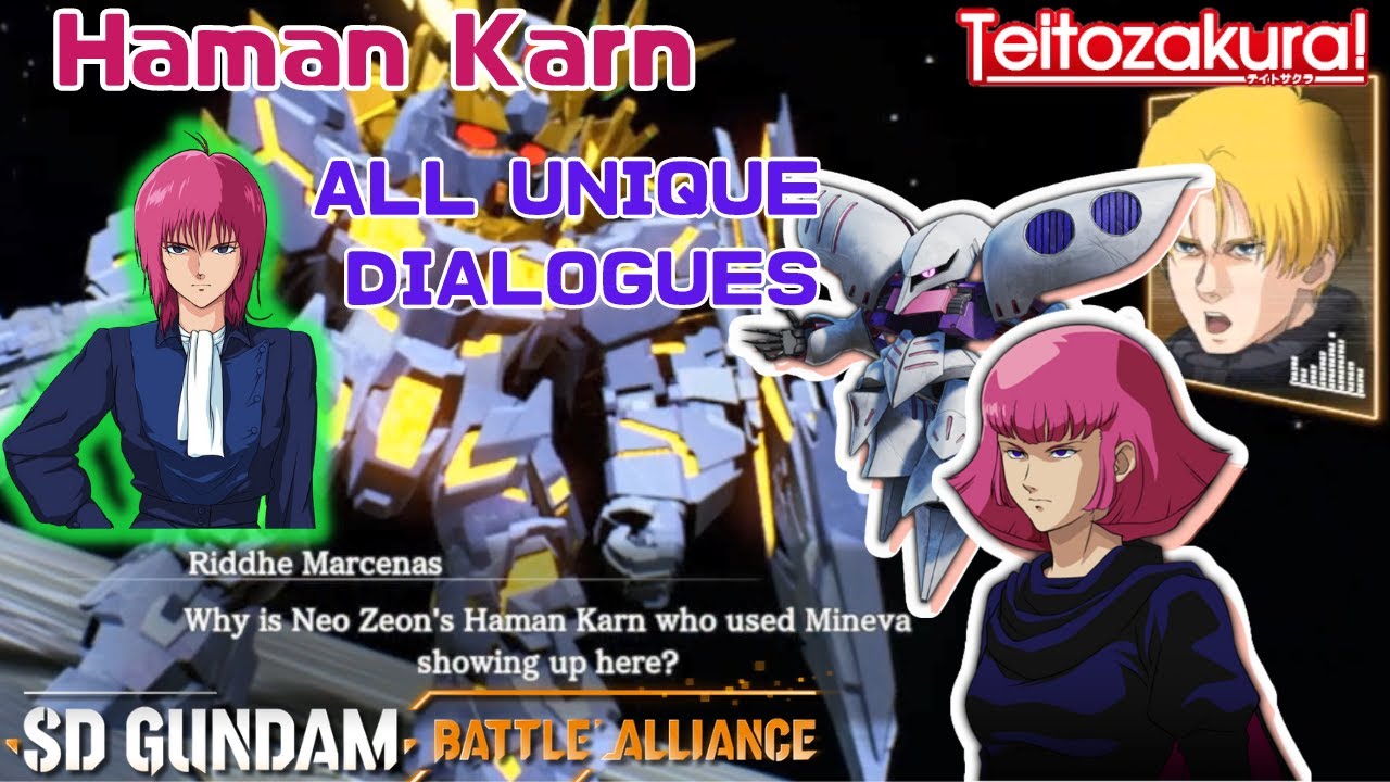 【バトアラ】SD GUNDAM BATTLE ALLIANCE - Haman Karn All Unique Partner ...