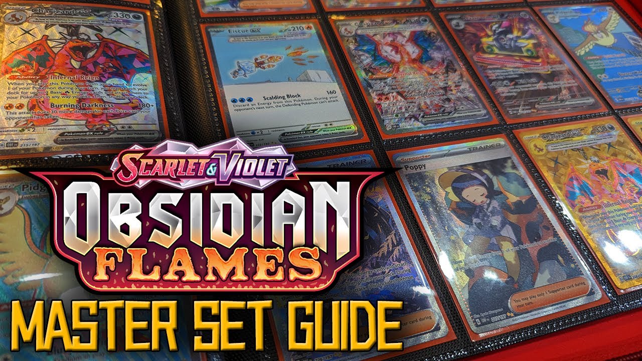Obsidian Flames Master Set Guide - Set Your Binder Right the First Time ...
