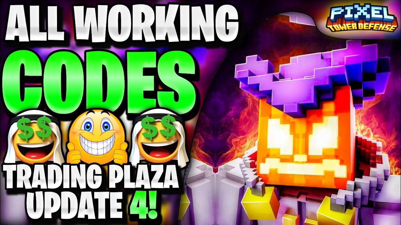 *NEW* ALL WORKING TRADING PLAZA UPDATE 4 CODES FOR PIXEL TOWER DEFENSE! PIXEL TOWER DEFENSE ...