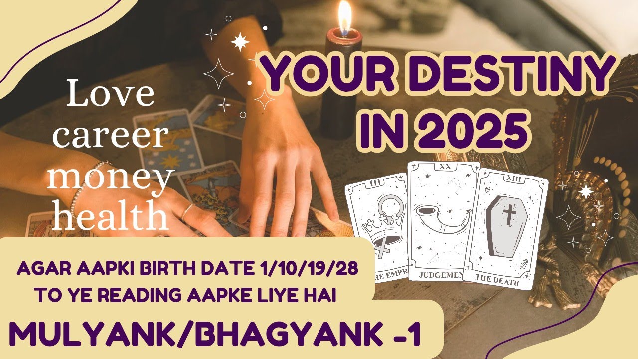 MULYANK OR BHAGYANK -1 | YOUR DESTINY IN 2025 | DOB - 1/10/19/28 | # ...