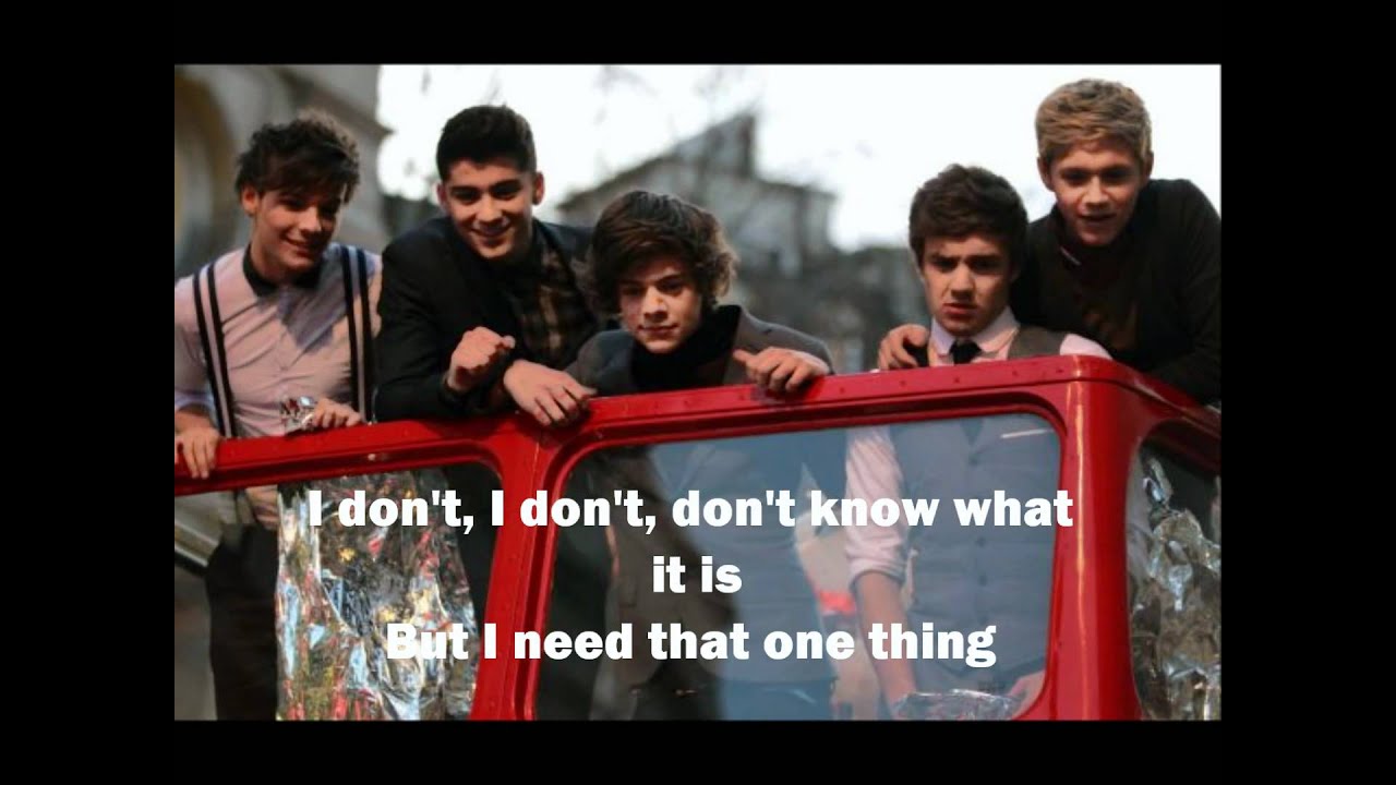 One Direction- One Thing (Lyrics) - YouTube