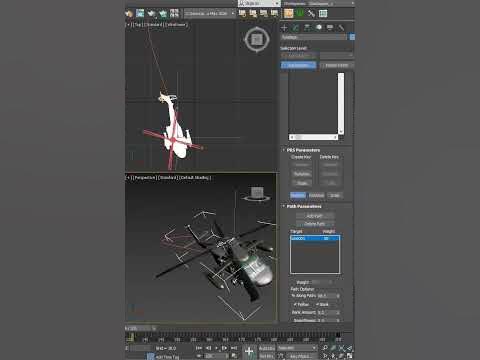 3ds Max : Animating a Helicopter in 60 seconds using path constraint #shorts #3dtutorial - YouTube