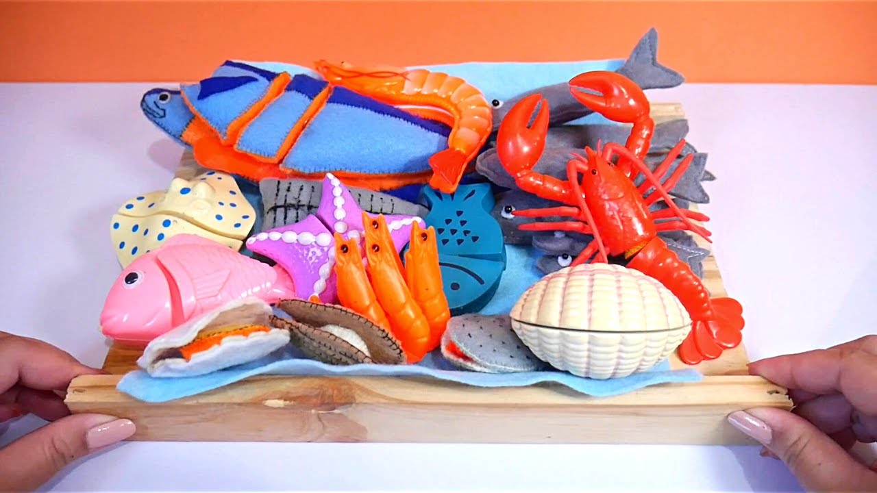 Main Masakan Mi Seafood - Pretend Play Cooking Seafood Noodle - YouTube