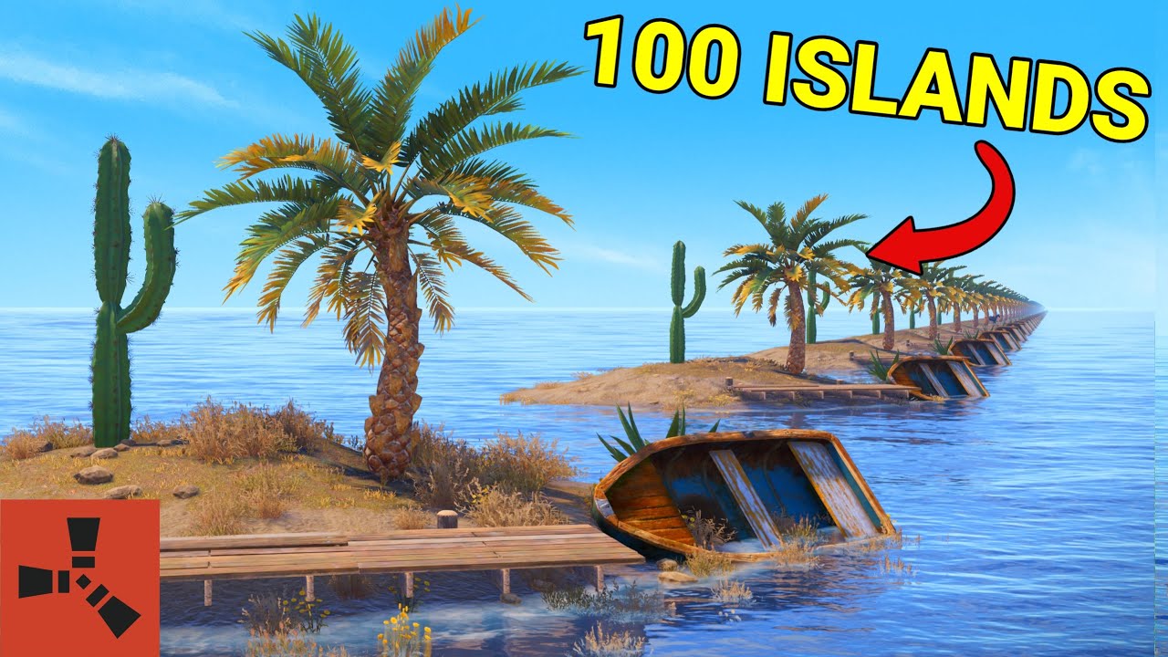 I Gave 100 Rust Players Their Own Deserted Island - YouTube