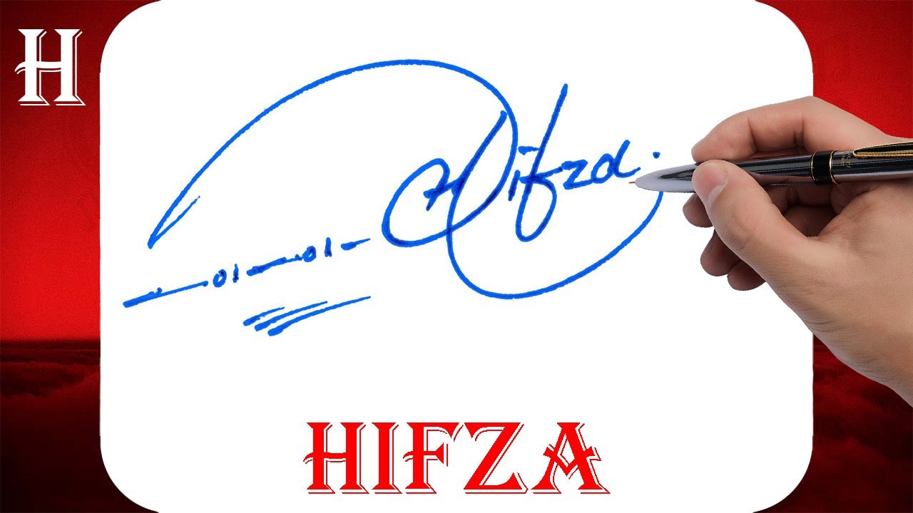 Hifza Name Signature Style | H Signature Style | Signature Style of My ...