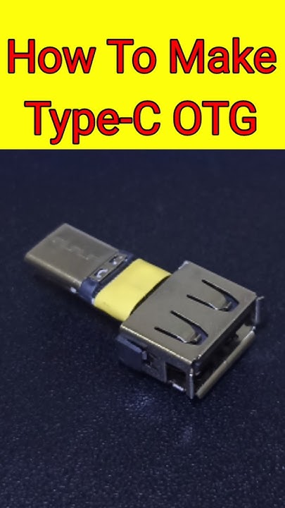 Making a Type C OTG Cable At Home - YouTube