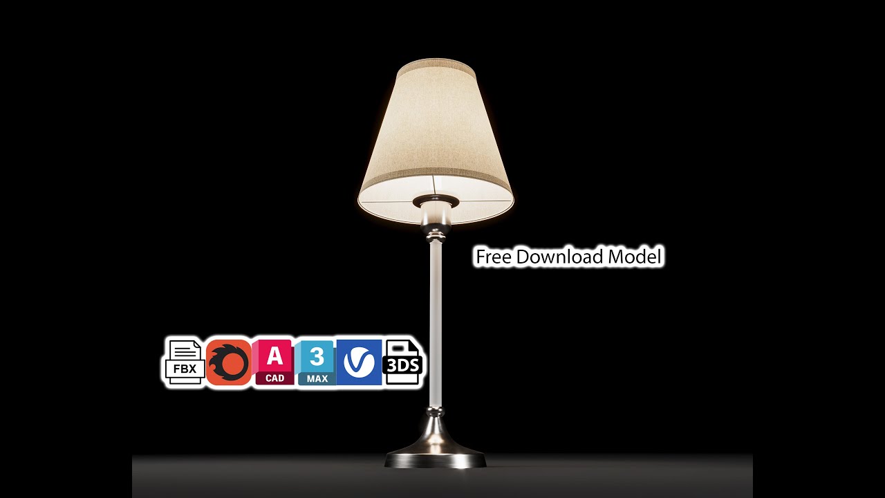 FLYGHOJD TABLE LAMP IKEA Free 3D model - YouTube