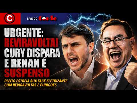 Live do Conde | URGENTE | Eletrizante: Cury dispara e Renan é supenso | Flávio e Lula lideram