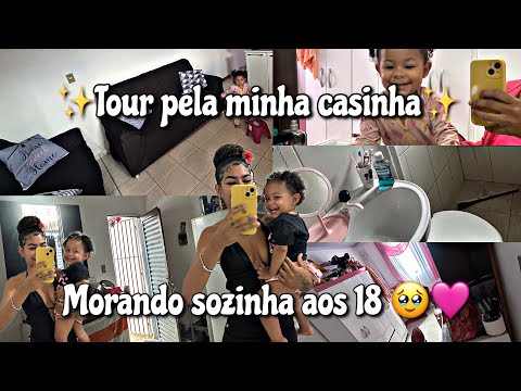 TOUR PELA MINHA CASINHA MORANDO SOZINHA 🥹🩷