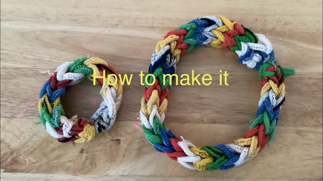How to make craft loop headband or bracelet - YouTube