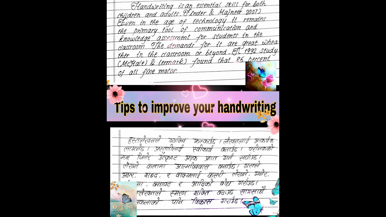 A Step-by-Step Guide to Enhancing Nepali and English Handwriting - YouTube