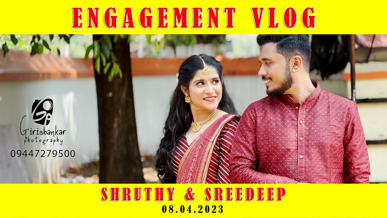 ENGAGEMENT VLOG | SHRUTHY + SREEDEEP | - YouTube