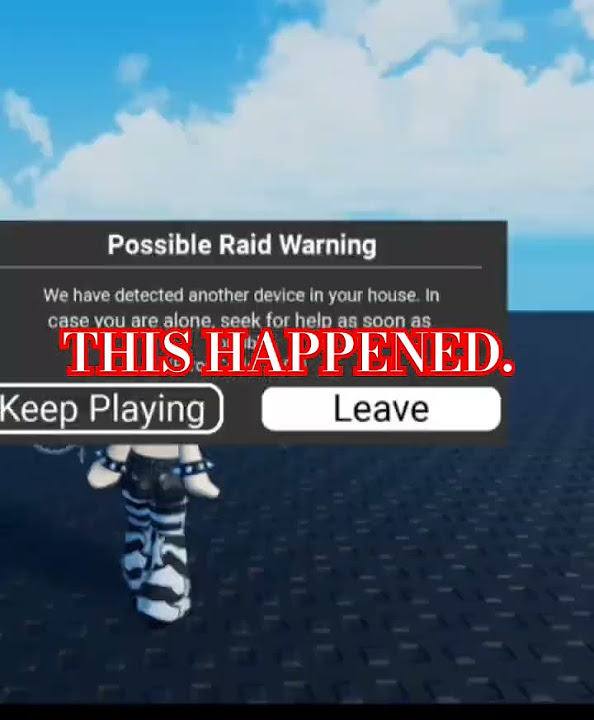 error code 1001...#roblox #raid#error1001 - YouTube