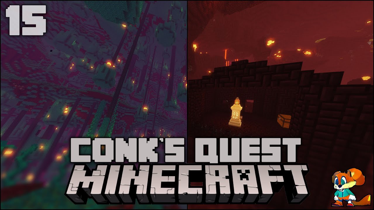 An Actual Portal Room & A Fake Warped Forest | Conk's Quest in ...