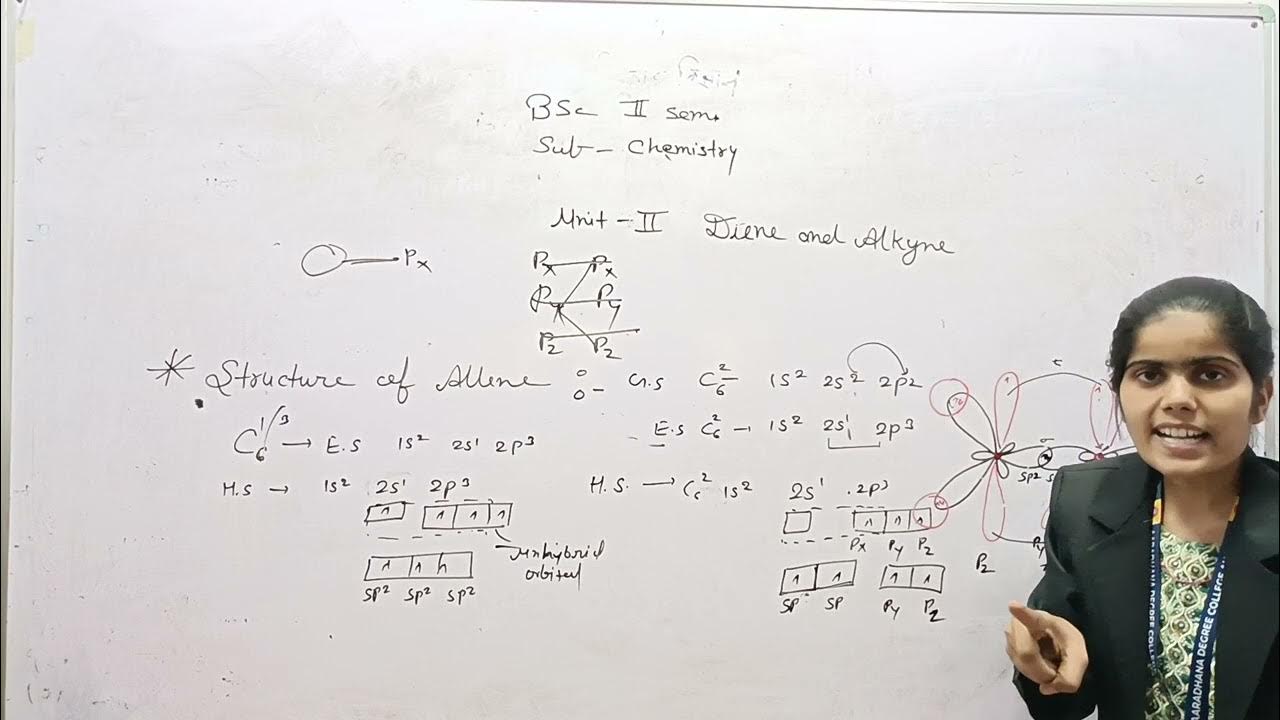 B.Sc 2nd Sem: structure of diene and butadiene - YouTube