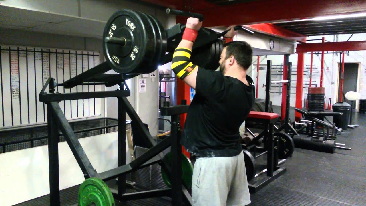 3x120kg viking press - YouTube