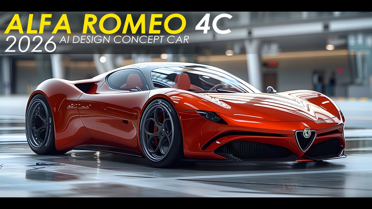 Alfa Romeo 4C New 2026 Concept Car, AI Design - YouTube