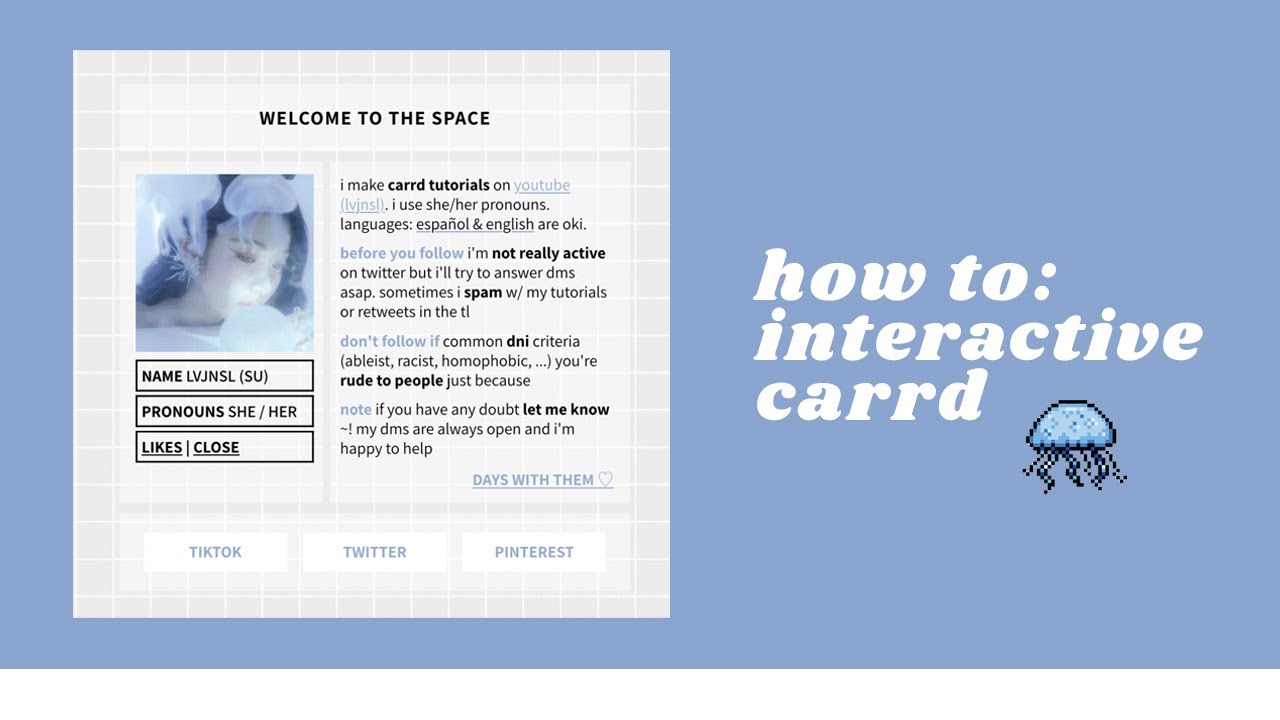 pretty minimalist website; interactive carrd tutorial (free) - YouTube