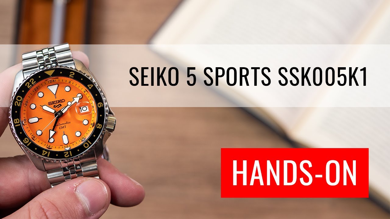 HANDS-ON: Seiko 5 Sports Automatic SSK005K1 GMT Series - YouTube