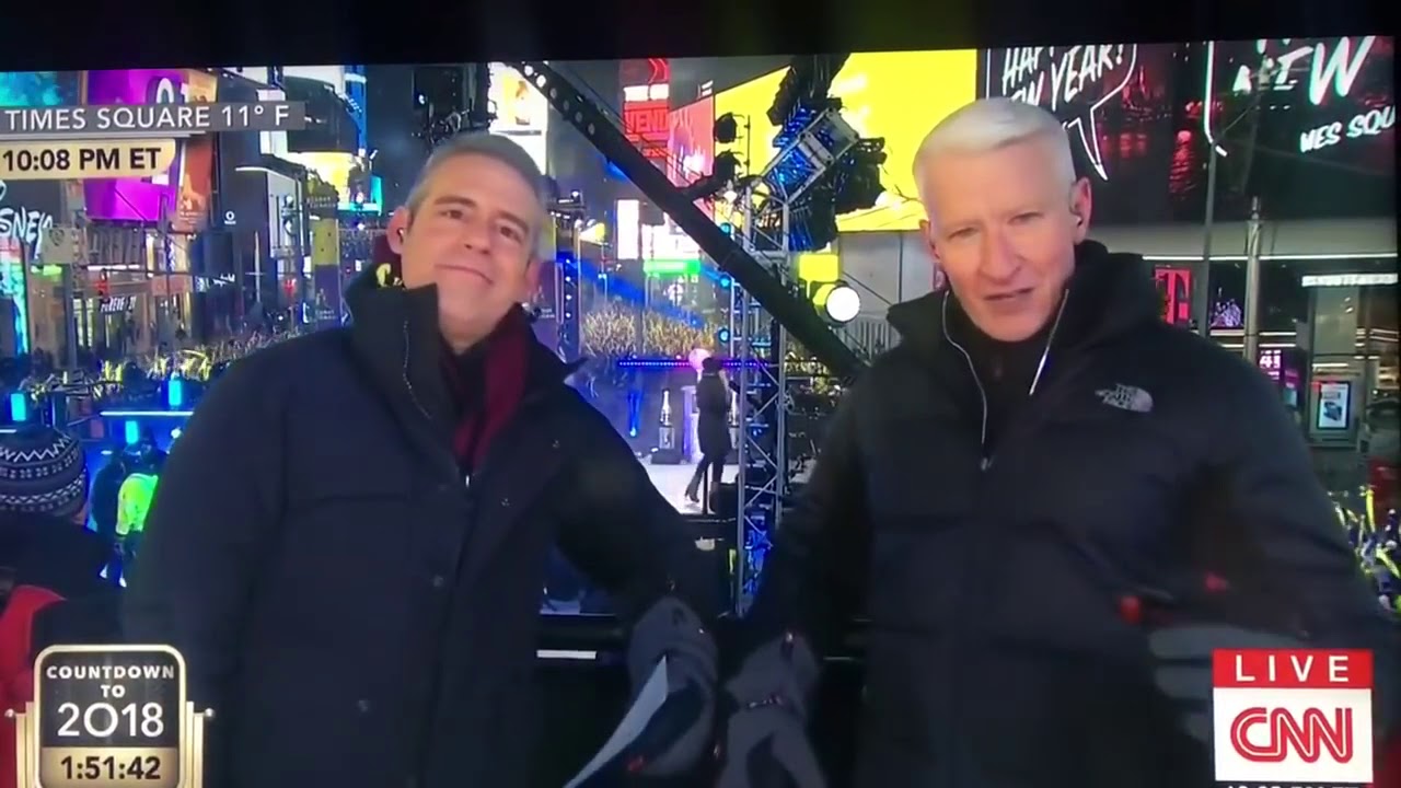 me was show on CNN Anderson Cooper Andy Cohen NYE 2017 2018 - YouTube
