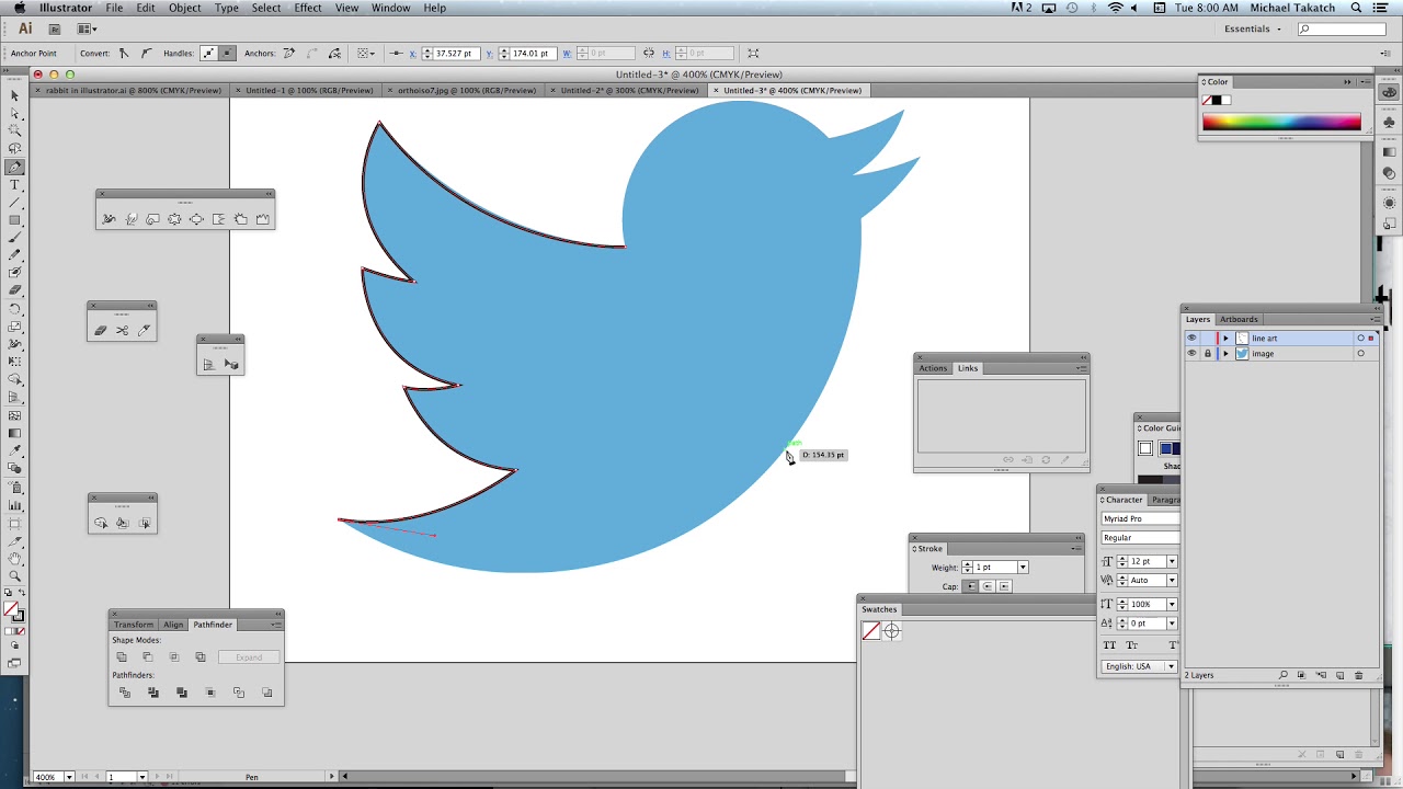 Twitter Logo in Illustrator - YouTube