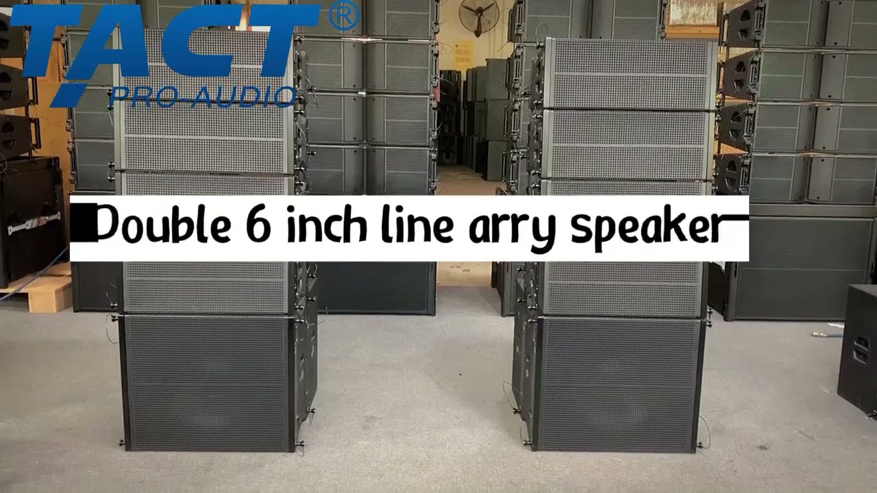 TACT audio dual 6 inch small line array speakers stage speaker - YouTube