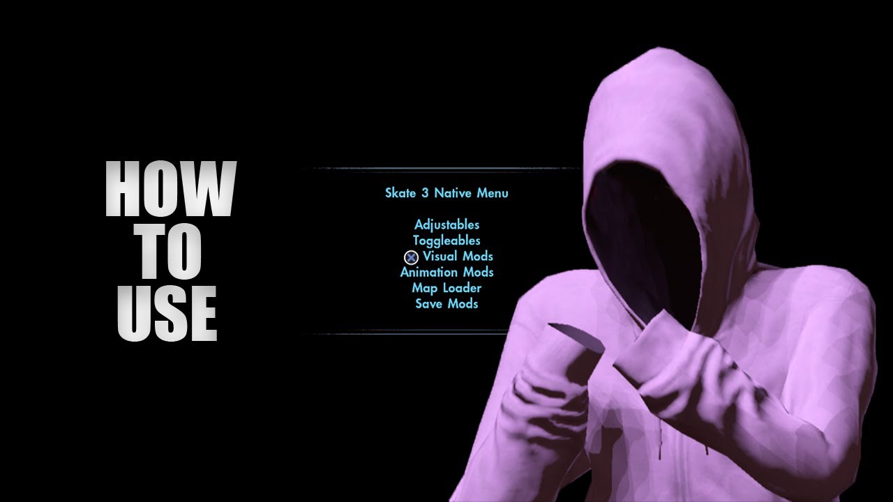 skate 3 HOW TO USE SKATE 3 NATIVE MENU (for better performance) - YouTube
