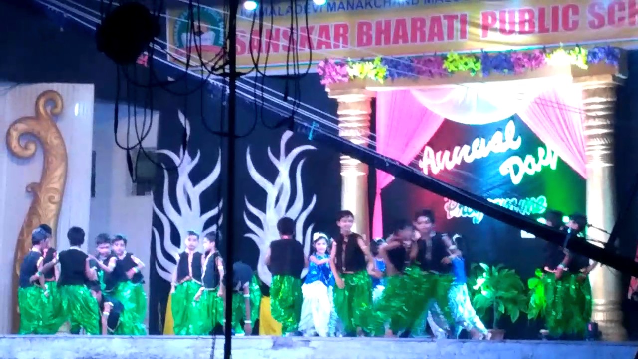 Sanskar bharati public school warora annual day 2017 vandemataram song ...