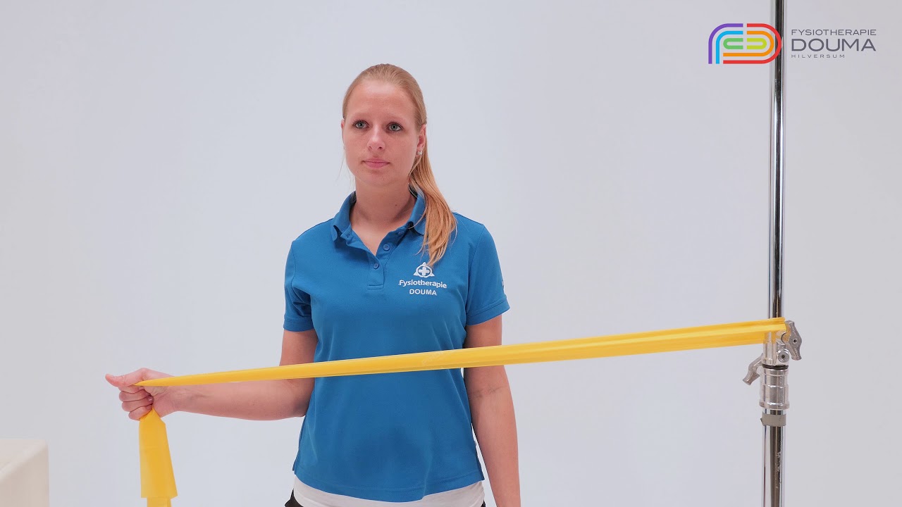 Krachtoefening voor de Schouder - Exorotatie - Fysiotherapie Douma ...