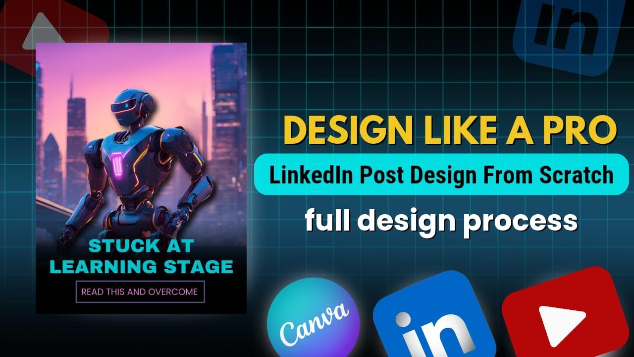 How To Design LinkedIn Post? | Complete Design process #canva # ...