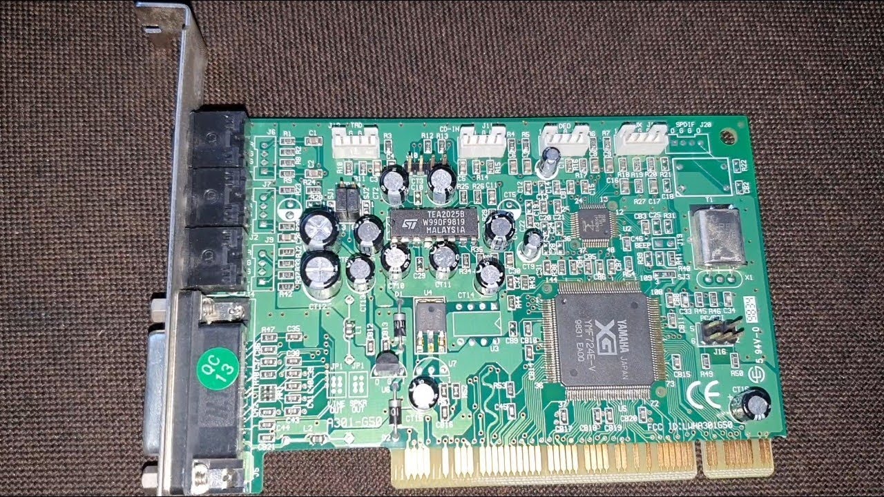 Yamaha XG Sound Card PCI - YouTube