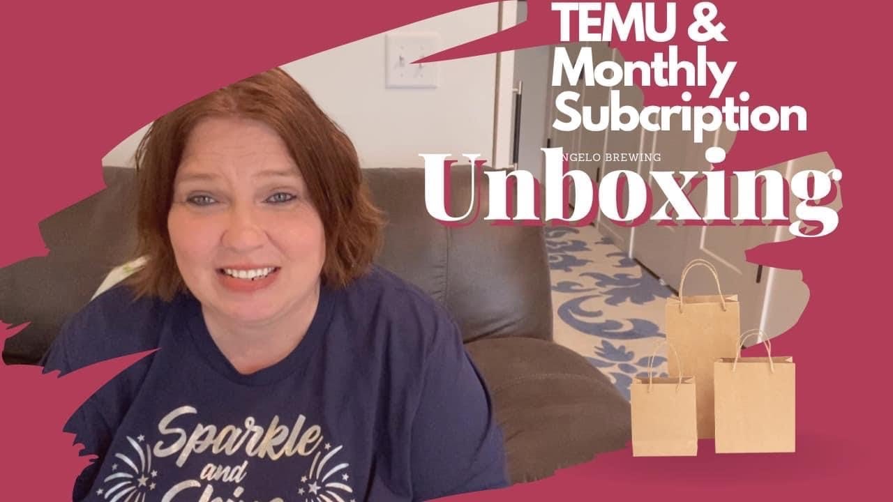I’m Back! New Temu Haul & Monthly Subscription unboxing! - YouTube
