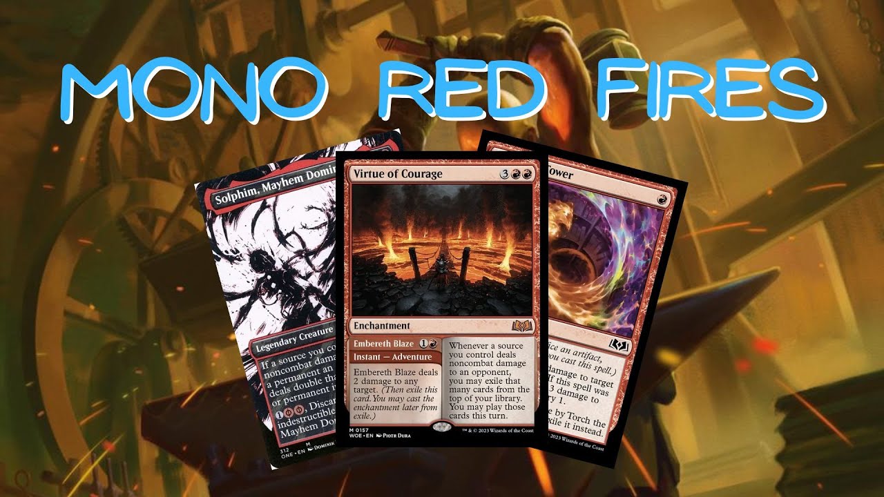 Mono Red Fires | Magic The Gathering (MTG) | Wilds of Eldraine Pioneer ...