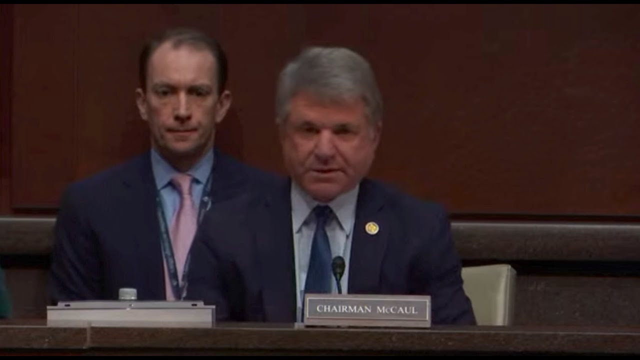 Chairman McCaul Delivers Remarks On Export Controls At Full Committee ...