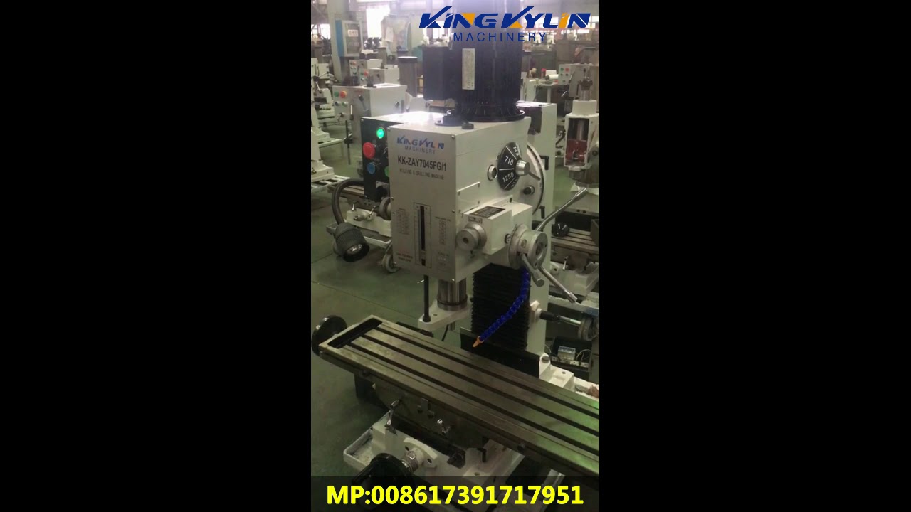 DRILLING AND MILLING MACHINE KK-ZAY7045FG/ 1 - YouTube