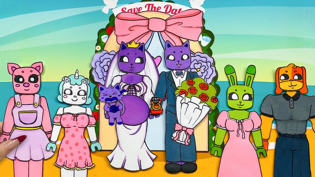 [🐾paper diy🐾] Ending Poppy PLaytime Chapter 3 | Catnap's Happy Wedding ...