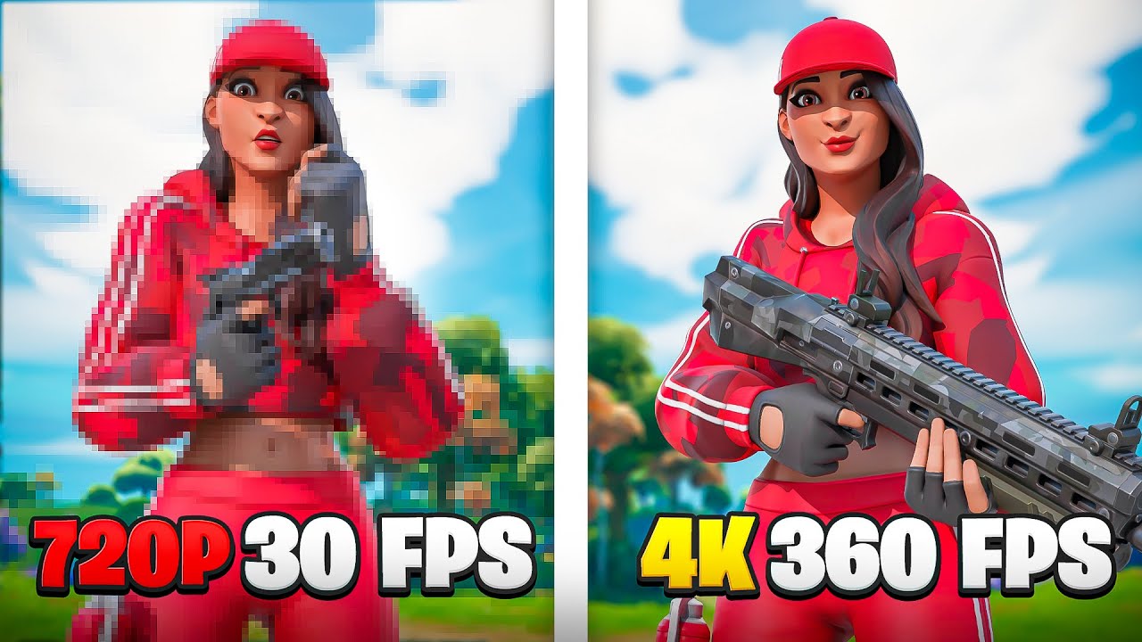 J'ai testé FORTNITE en 4K 360 FPS ! 😲 (C'est incroyable) - YouTube