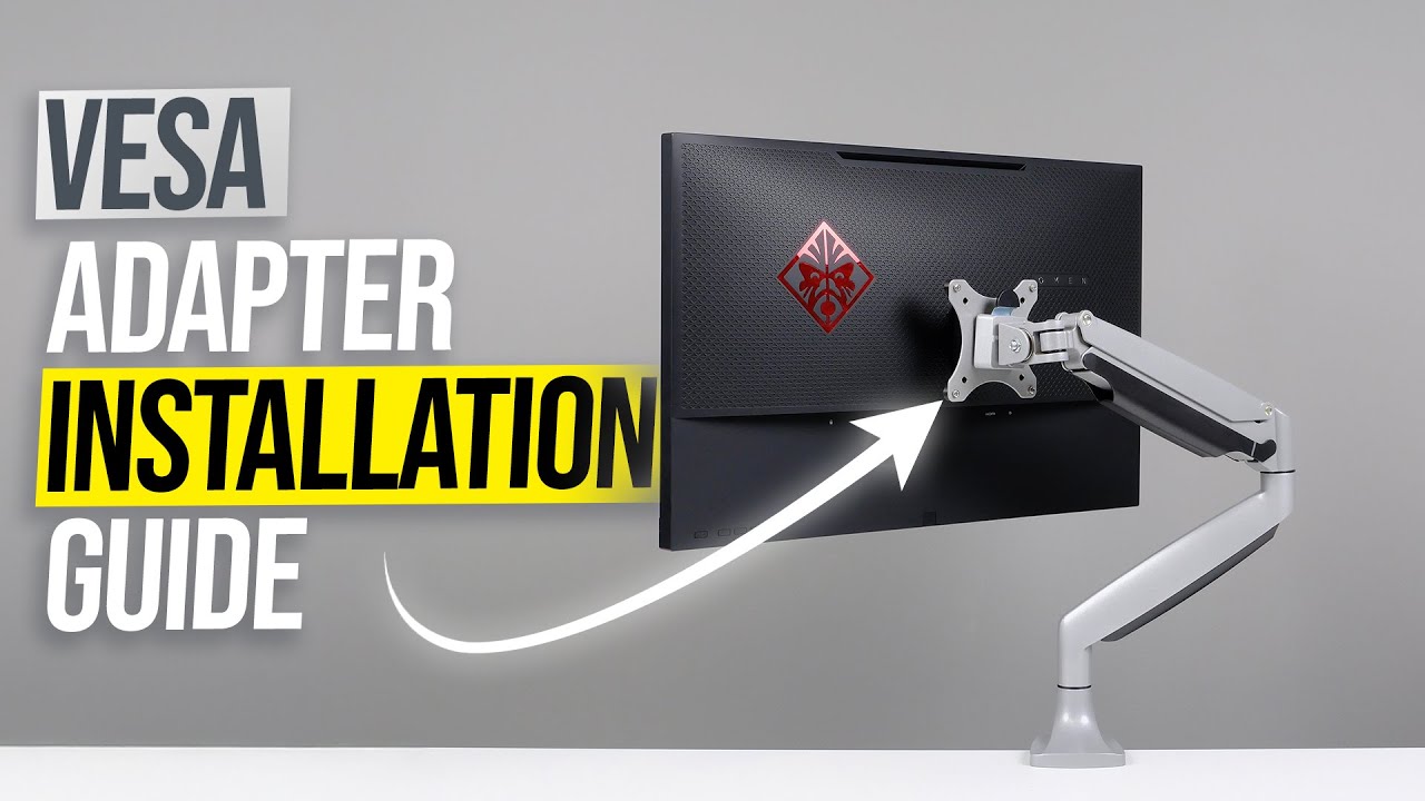 How to Install CREAT3D VESA Adapter on HP OMEN 27 and X27 Monitors ...