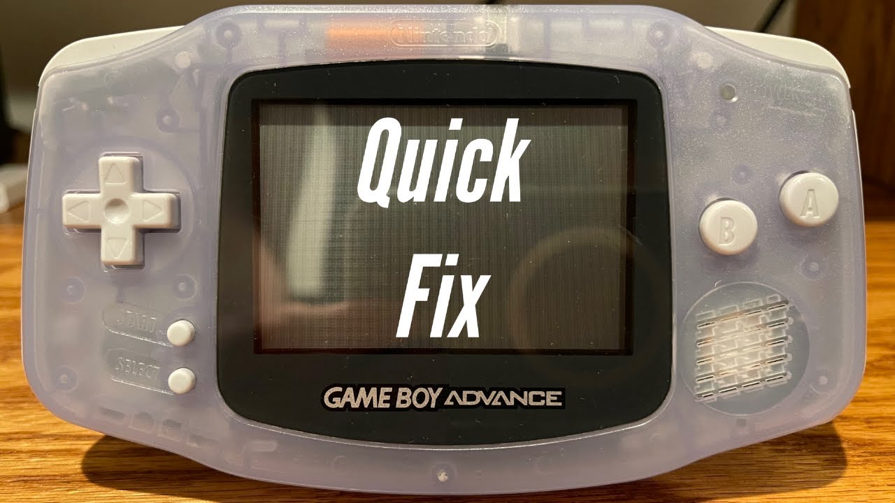 Quick Fix: Game Boy Advance - YouTube