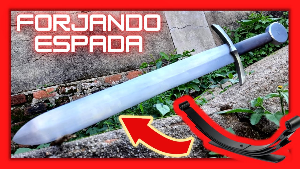 FORJANDO UMA ESPADA usando sucata - YouTube