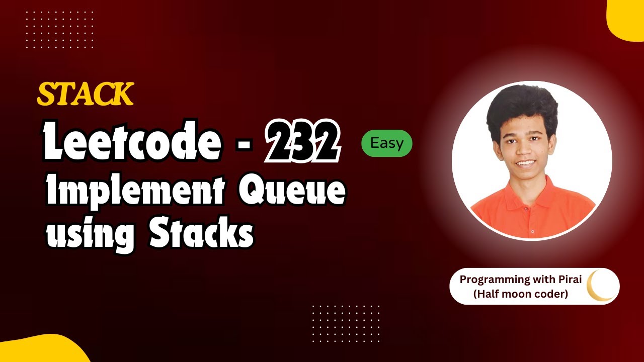 Implement Queue using Stacks | Leetcode 232 | Approach + Code with ... Implement Queue using Stacks | Leetcode 232 | Approach + Code with ...