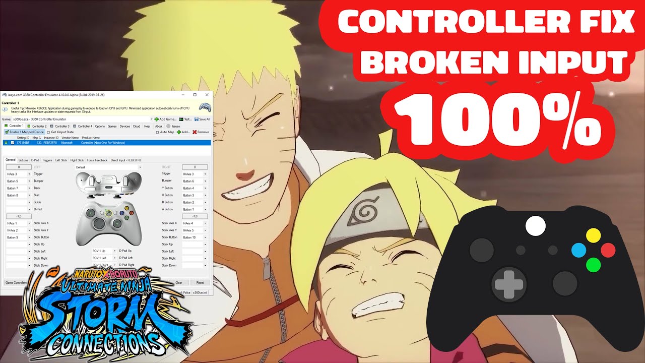HOW TO FIX NARUTO X BORUTO Ultimate Ninja STORM CONNECTIONS CONTROLLER NOT WORKING - BROKEN ...