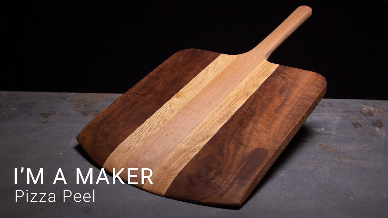 How to make a Pizza Peel from scrap wood - YouTube