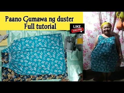 Paano gumawa ng daster full tutorial/how to make or sew a dress quick ...