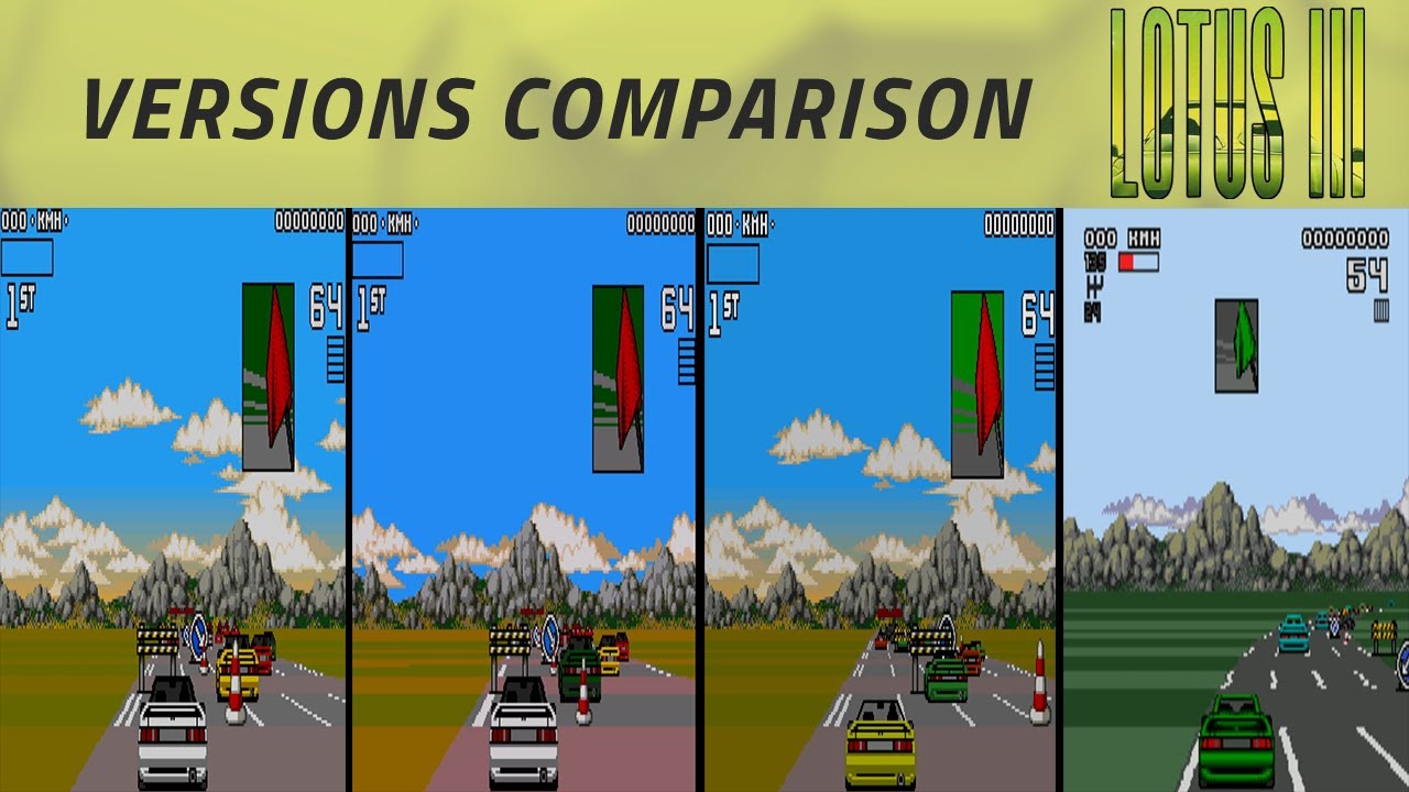 Lotus III: The Ultimate Challenge -Versions Comparison- Amiga, CD32 ...