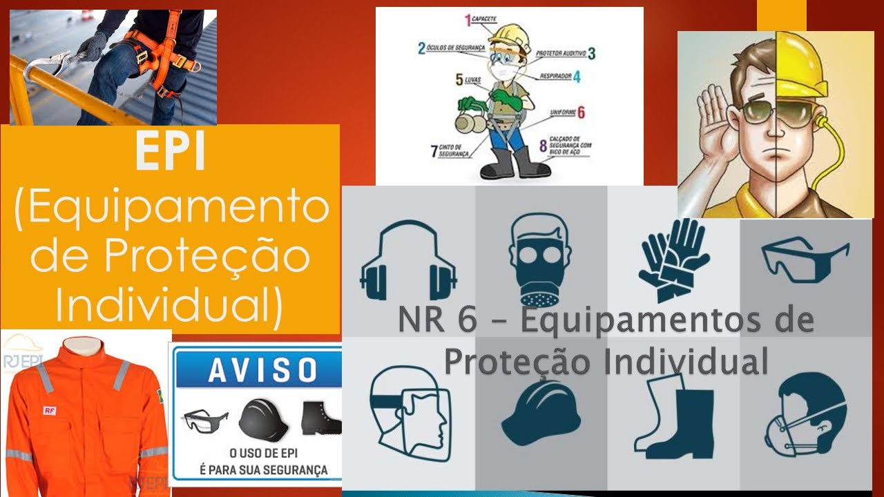 EPI (Equipamento de Proteção Individual) NR 6 (Norma Regulamentadora 6 ...