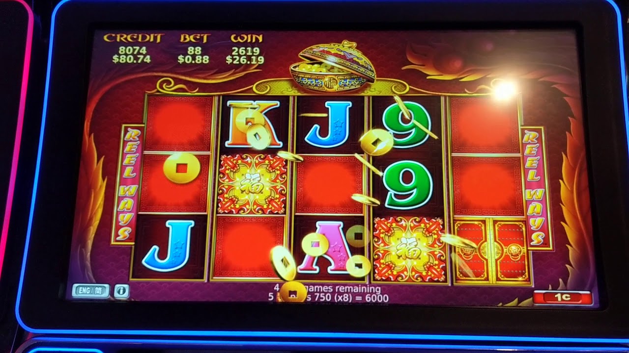5 Treasures slot machine: Dragons bonus on 88 cent bet - YouTube